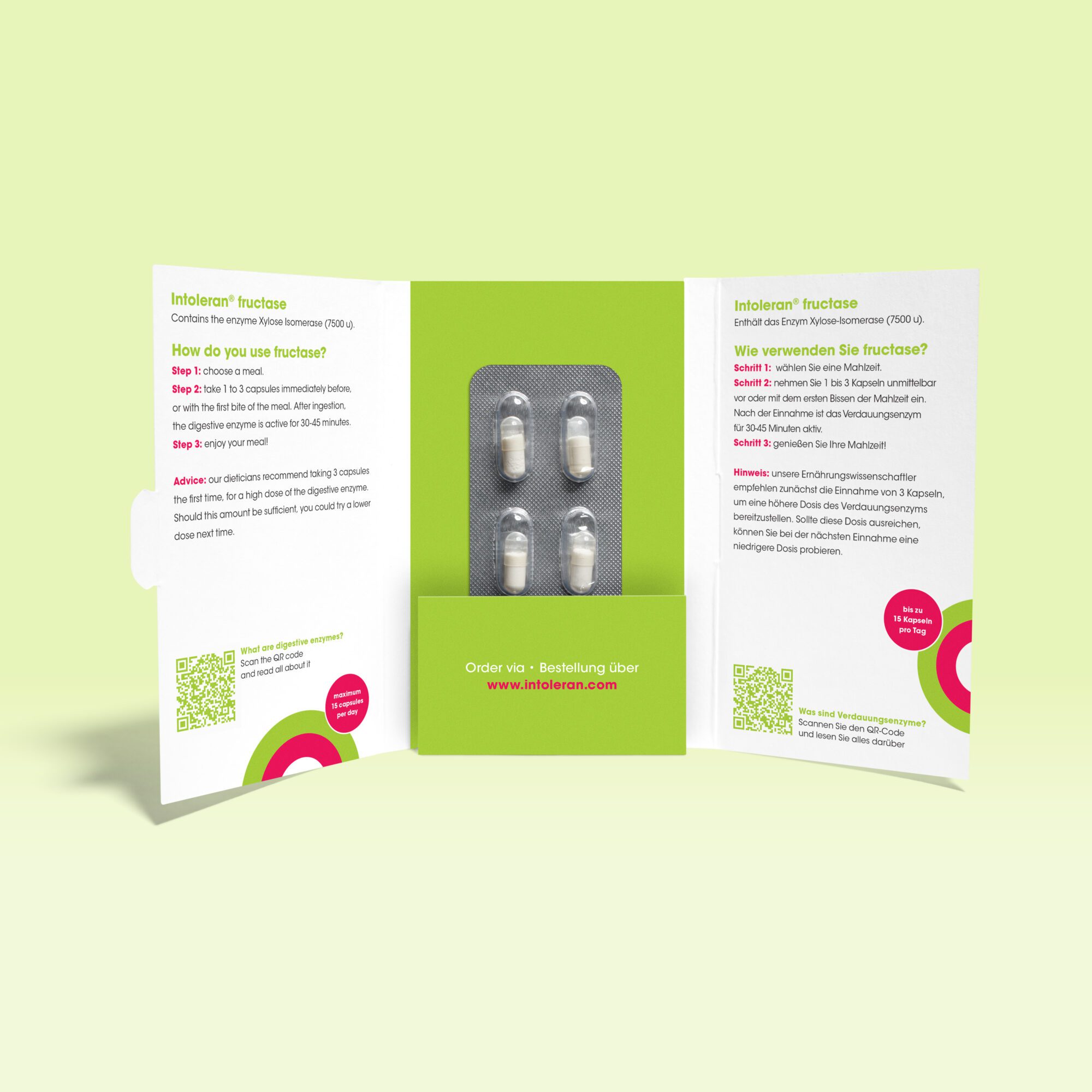 Fructase - sample 5 capsules | try it first! | Intoleran