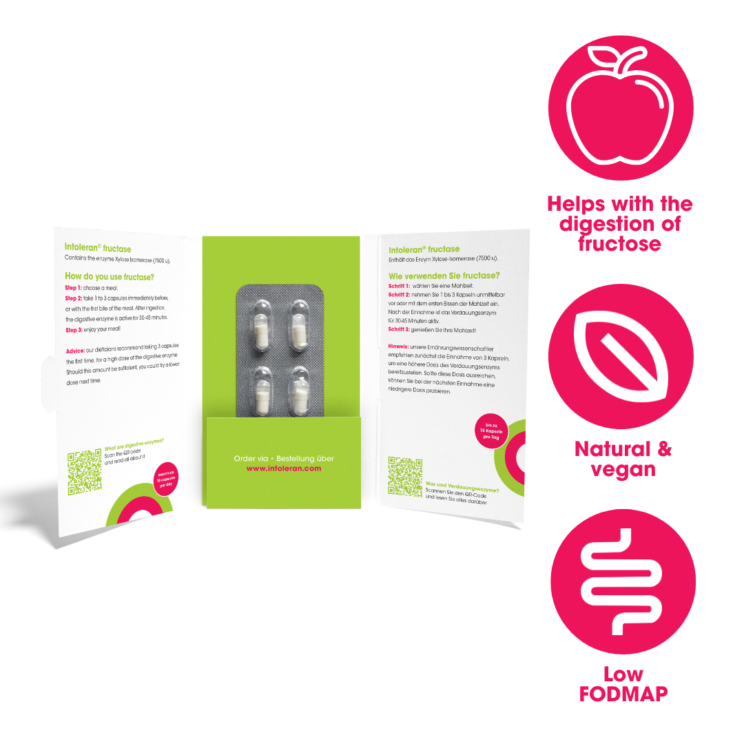 Fructase - sample 5 capsules | try it first! | Intoleran