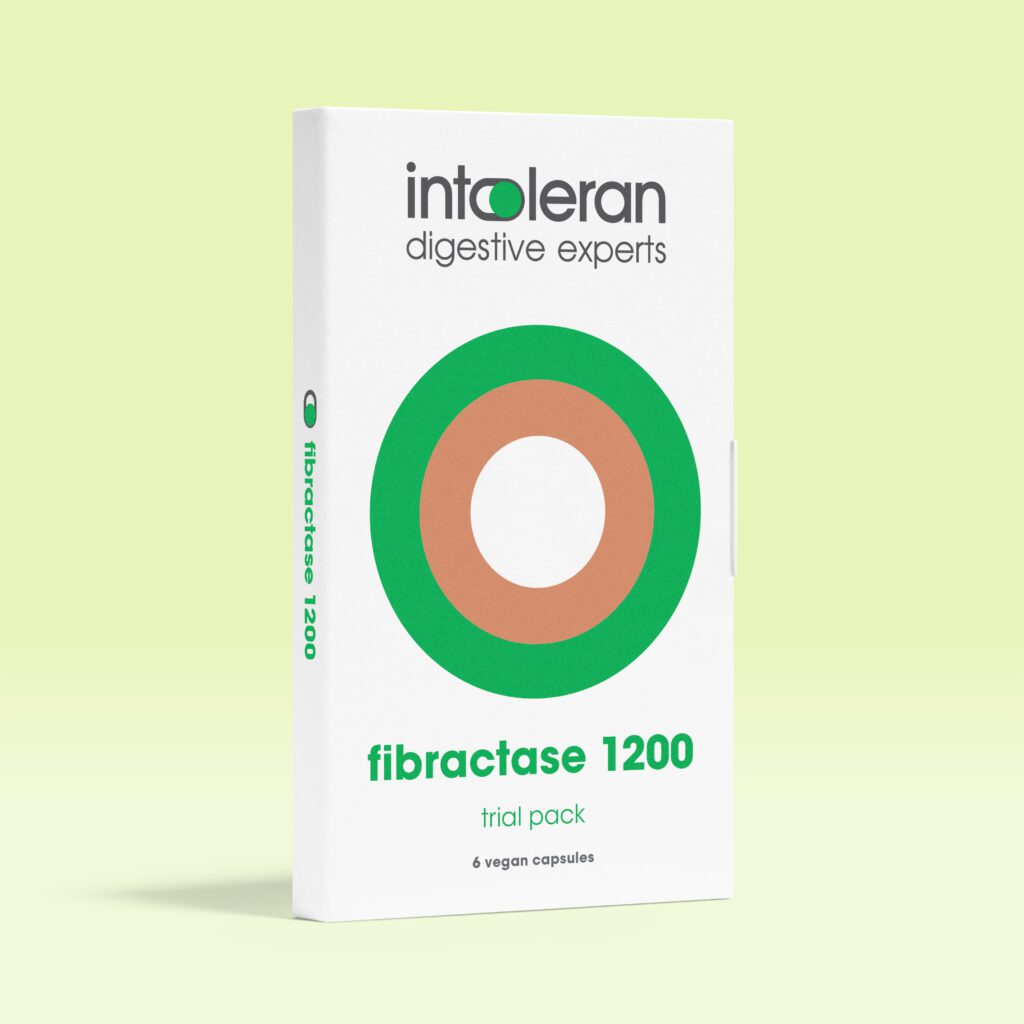 Fibractase forte - sample 5 capsules | try it first! | Intoleran
