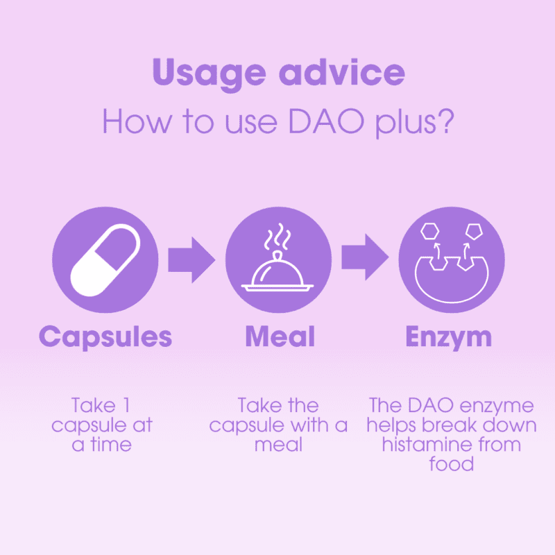 DAO plus - 50 capsules | Contains Diamine Oxidase | Intoleran