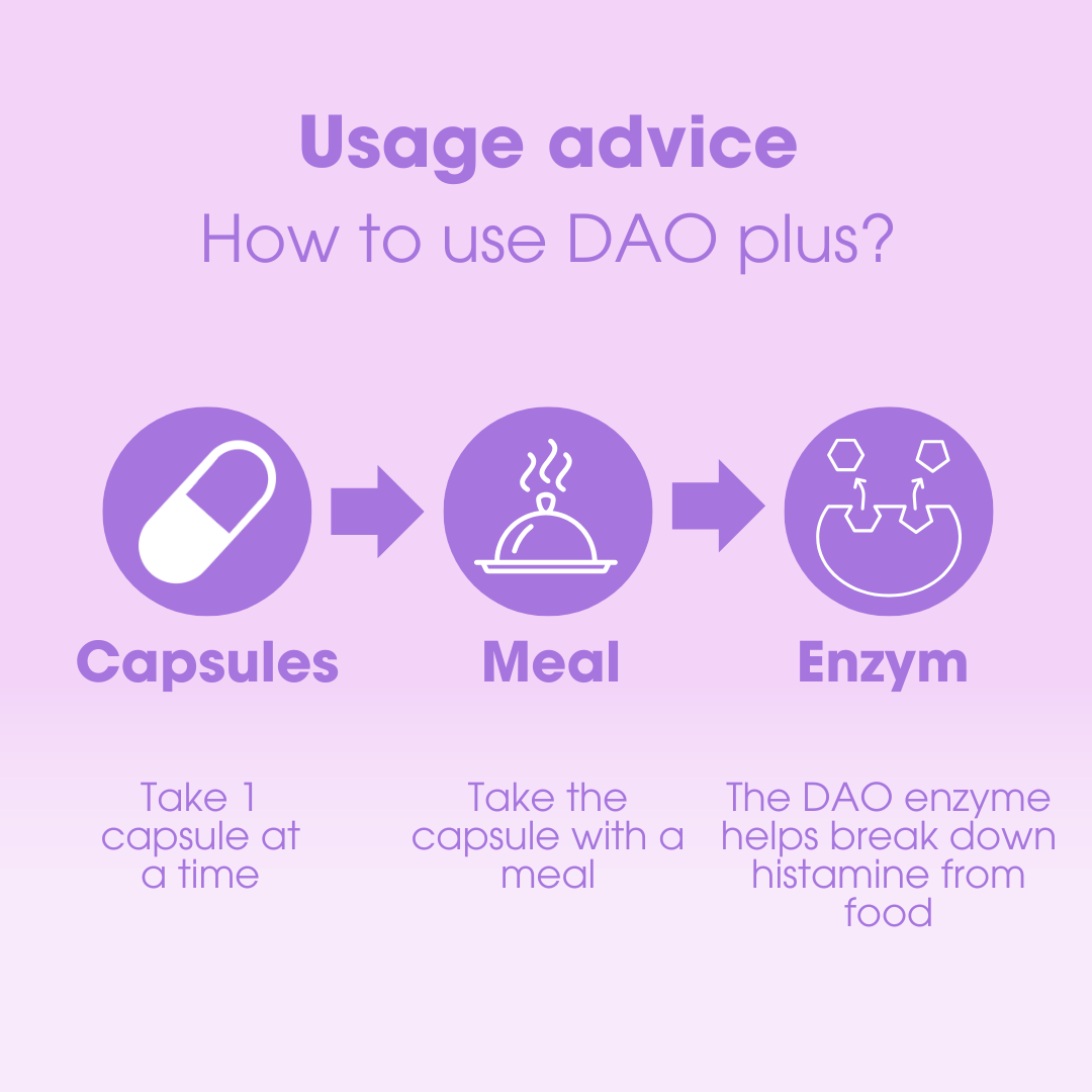 DAO plus - 50 capsules | Contains Diamine Oxidase | Intoleran