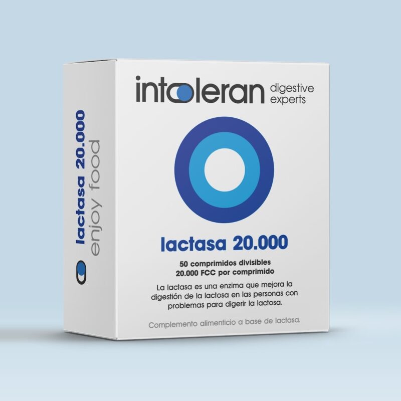 Lactasa 20.000 - 50 comprimidos | Intoleran España