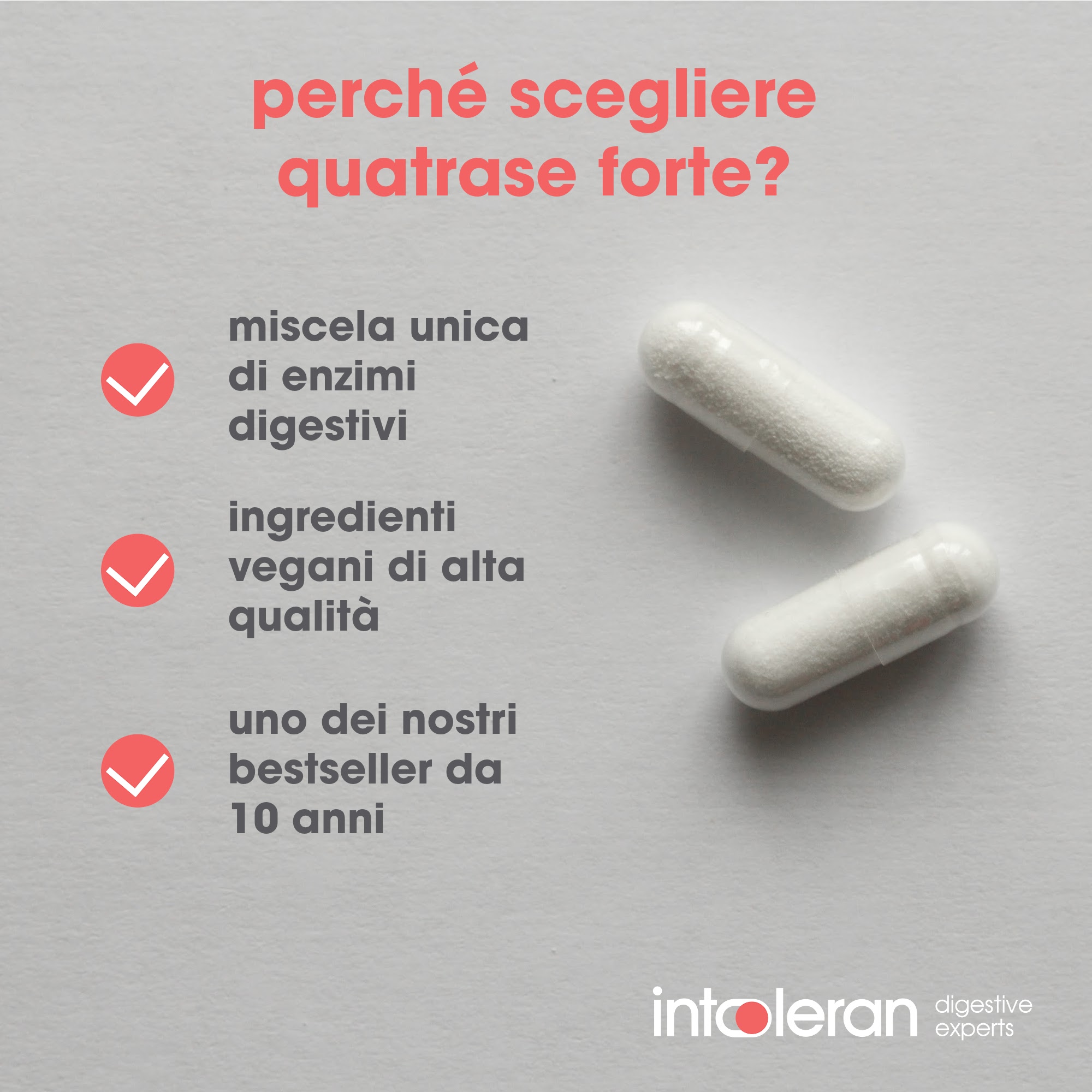 Quatrase forte - 36 capsule | Intoleran Italia