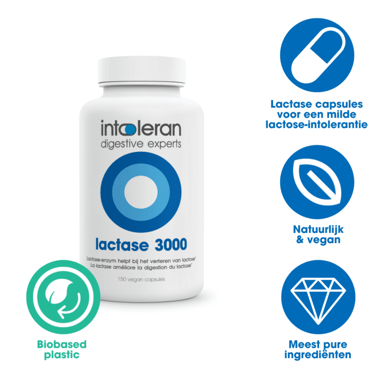Lactase 3000 - 150 capsules | Lactase enzym, 3000 FCC | Intoleran