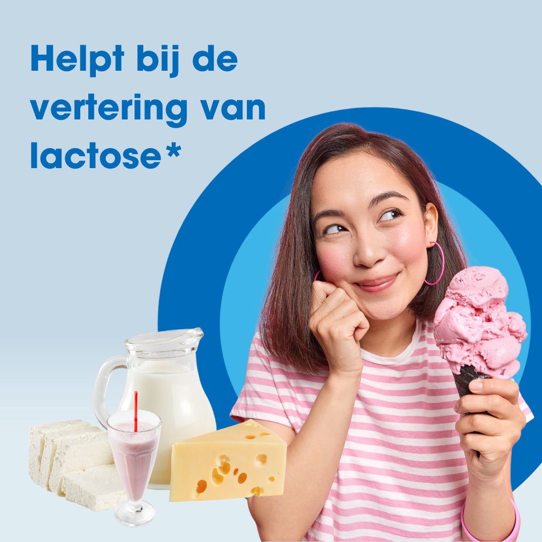 Lactase 3000 - 50 capsules | Capsules voor lactose-intolerantie | Intoleran