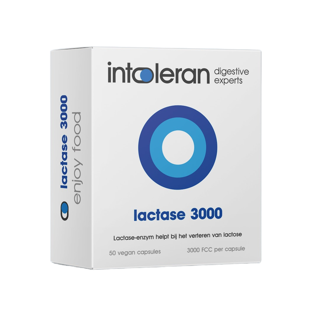 Lactase 3000 - 50 capsules | Capsules voor lactose-intolerantie | Intoleran