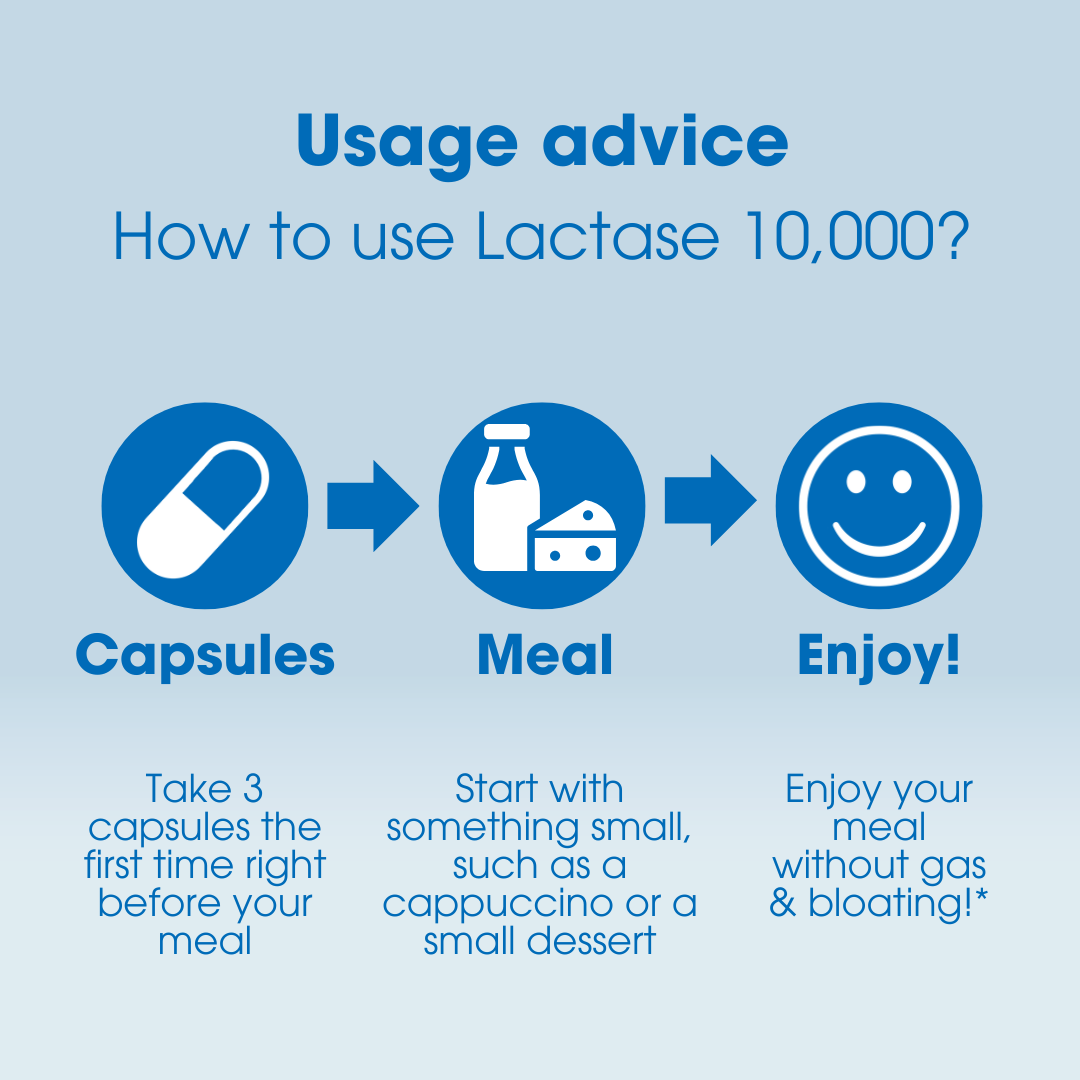 Lactase 10,000 - 36 capsules | Lactase enzyme | Intoleran