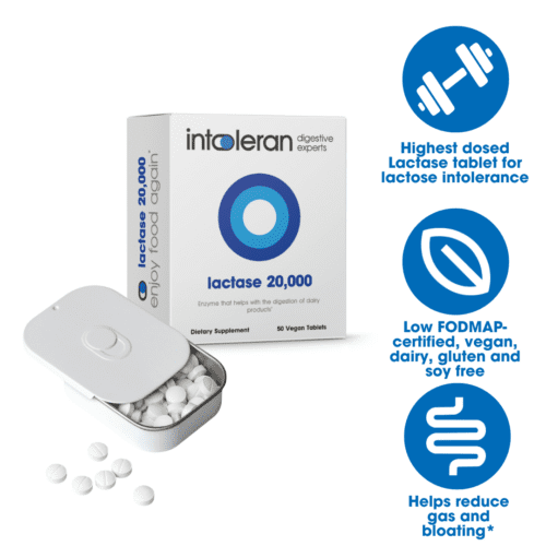 Lactase 20,000 - 50 tablets | Intoleran