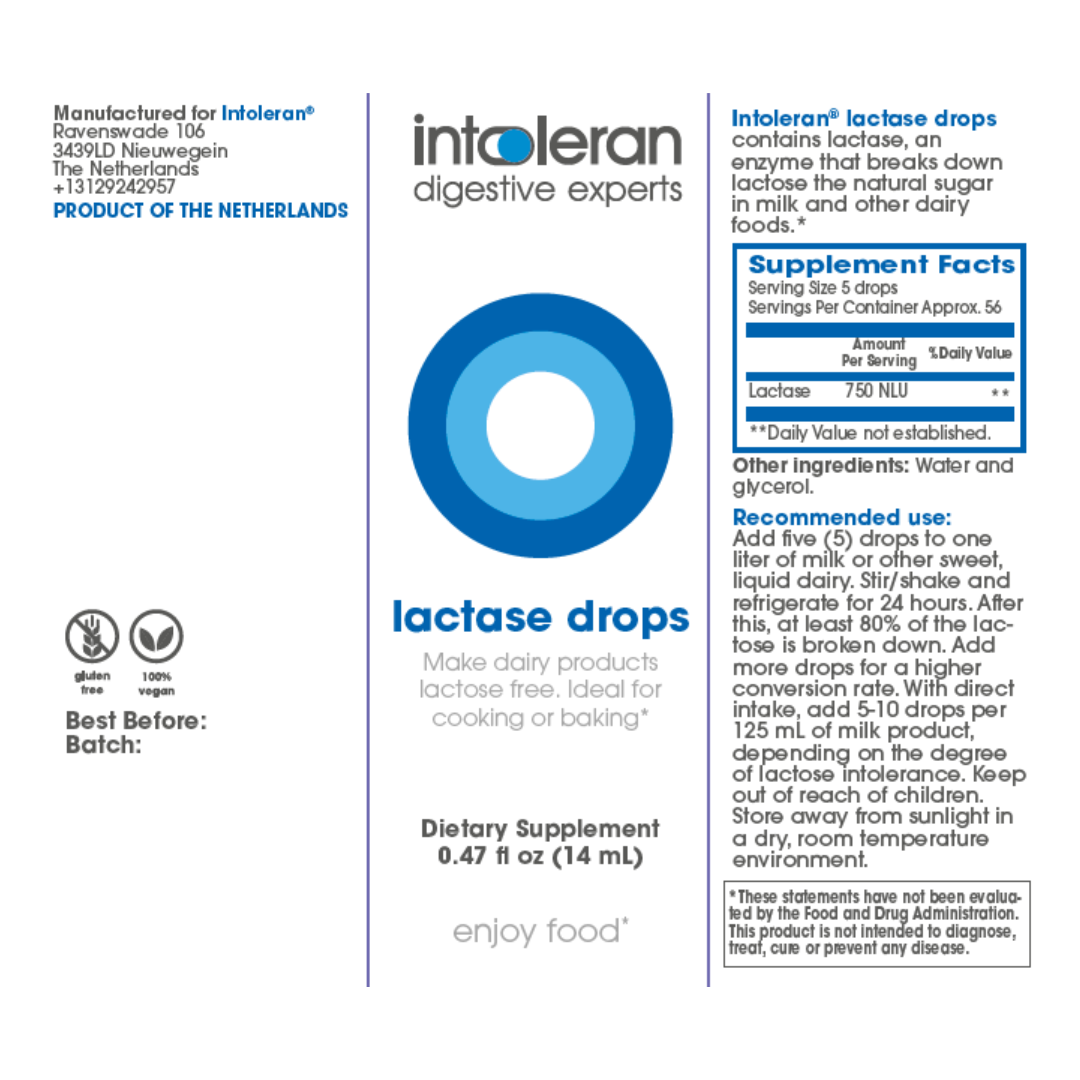 Lactase drops | Make dairy products lactose-free! | Intoleran