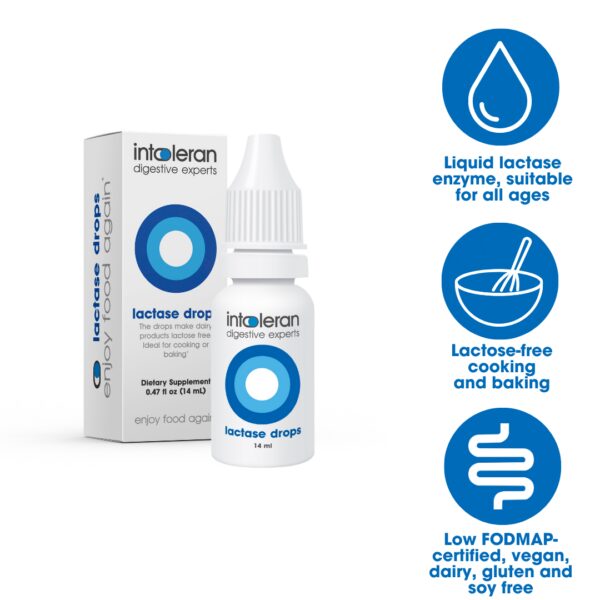 Lactase drops | Make dairy products lactose-free! | Intoleran
