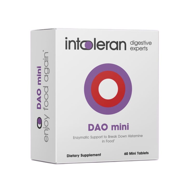 DAO mini - 60 tablets | Contains Diamine Oxidase | Intoleran