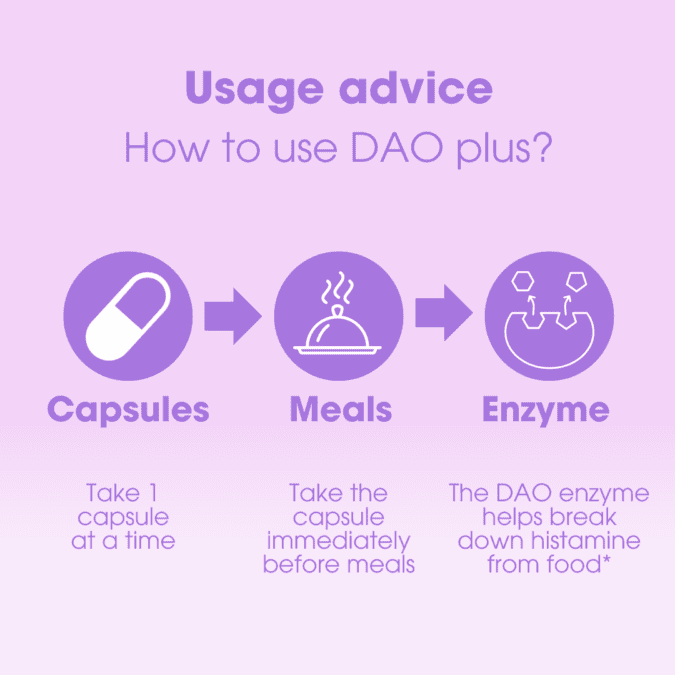 DAO plus - 50 capsules | Contains Diamine Oxidase | Intoleran