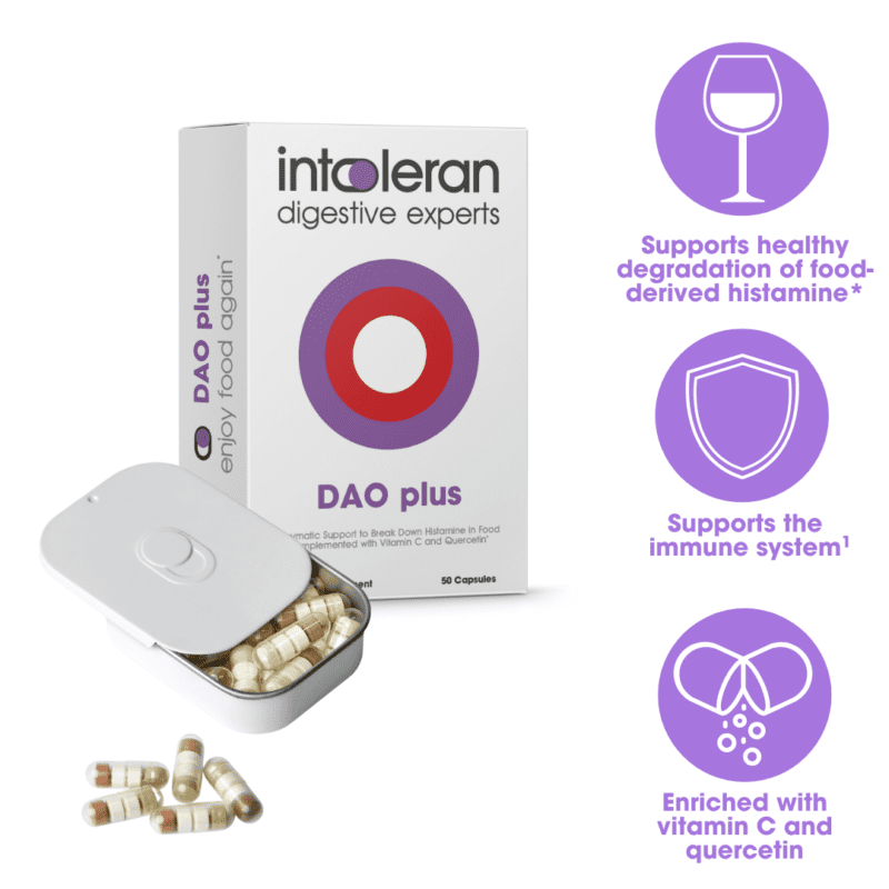 DAO plus - 50 capsules | Contains Diamine Oxidase | Intoleran