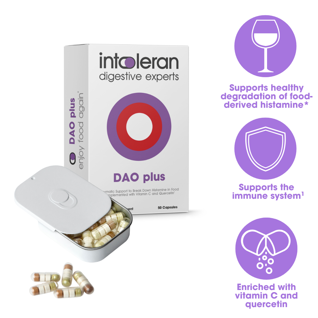 DAO plus - 50 capsules | Contains Diamine Oxidase | Intoleran