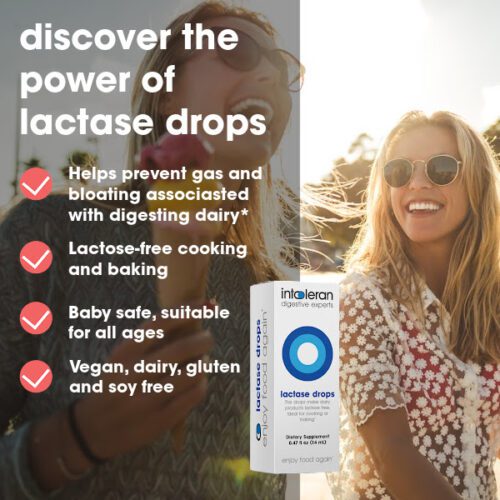 Lactase drops | Make dairy products lactose-free! | Intoleran