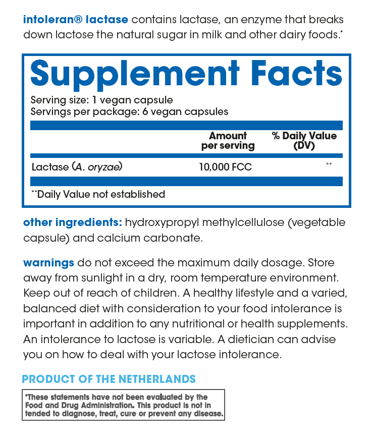 lactase 10,000 - Intoleran US