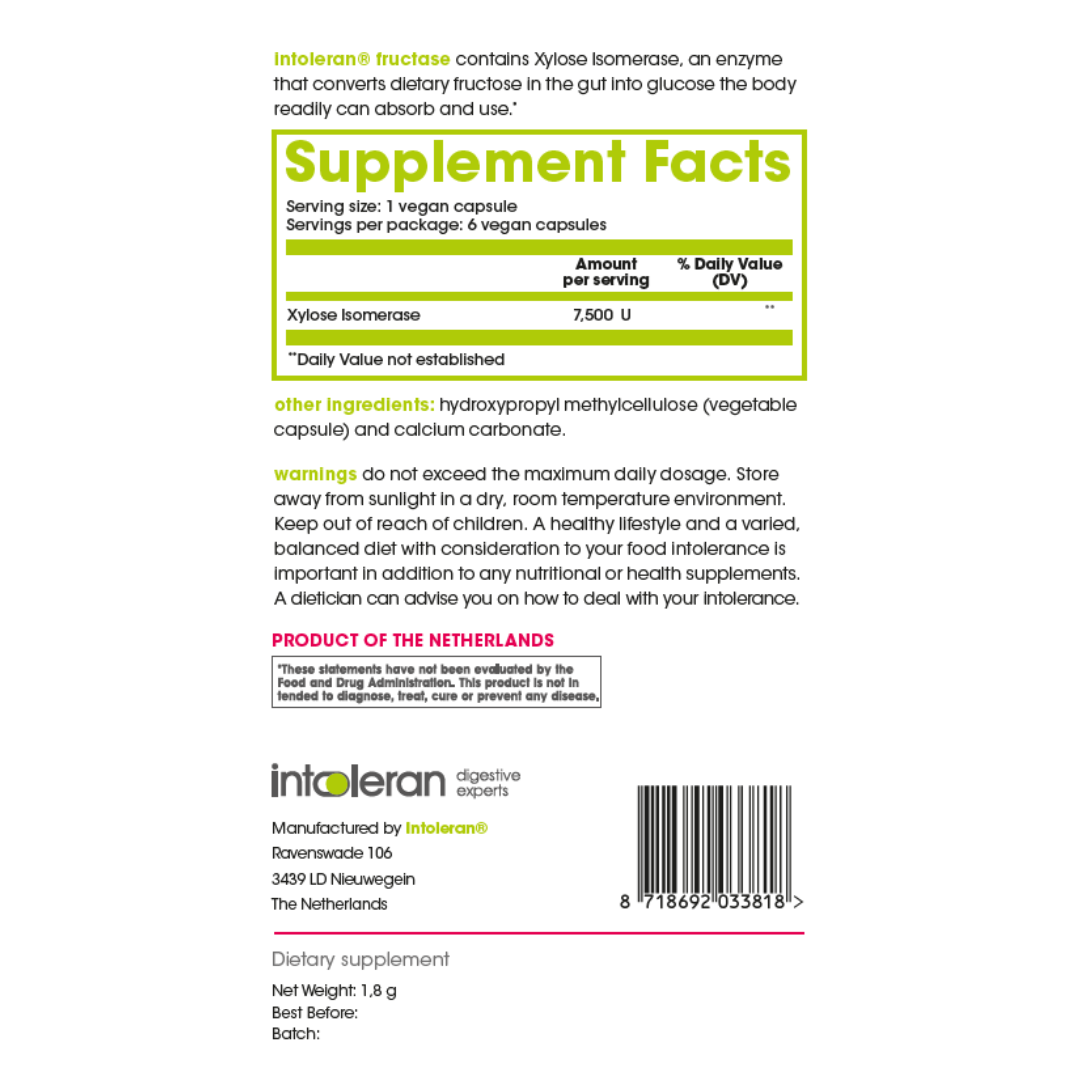 Fructase - Intoleran US