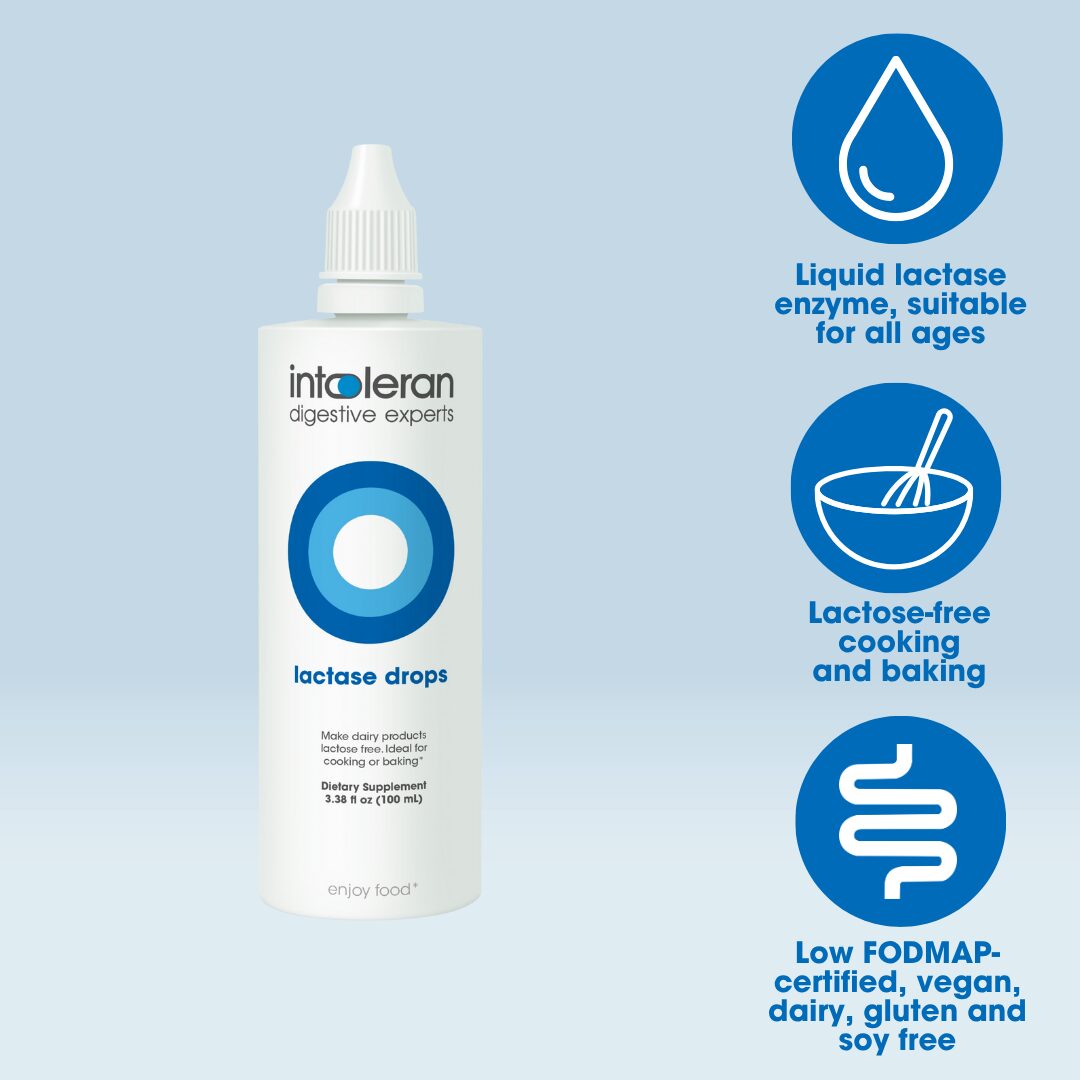 Lactase drops | Make dairy products lactose-free! | Intoleran